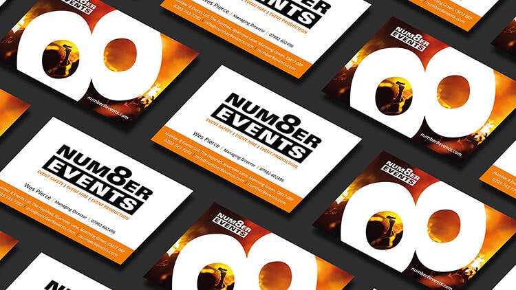 Number 8 Events | Branding Design Portfolio | Right Angle Creative