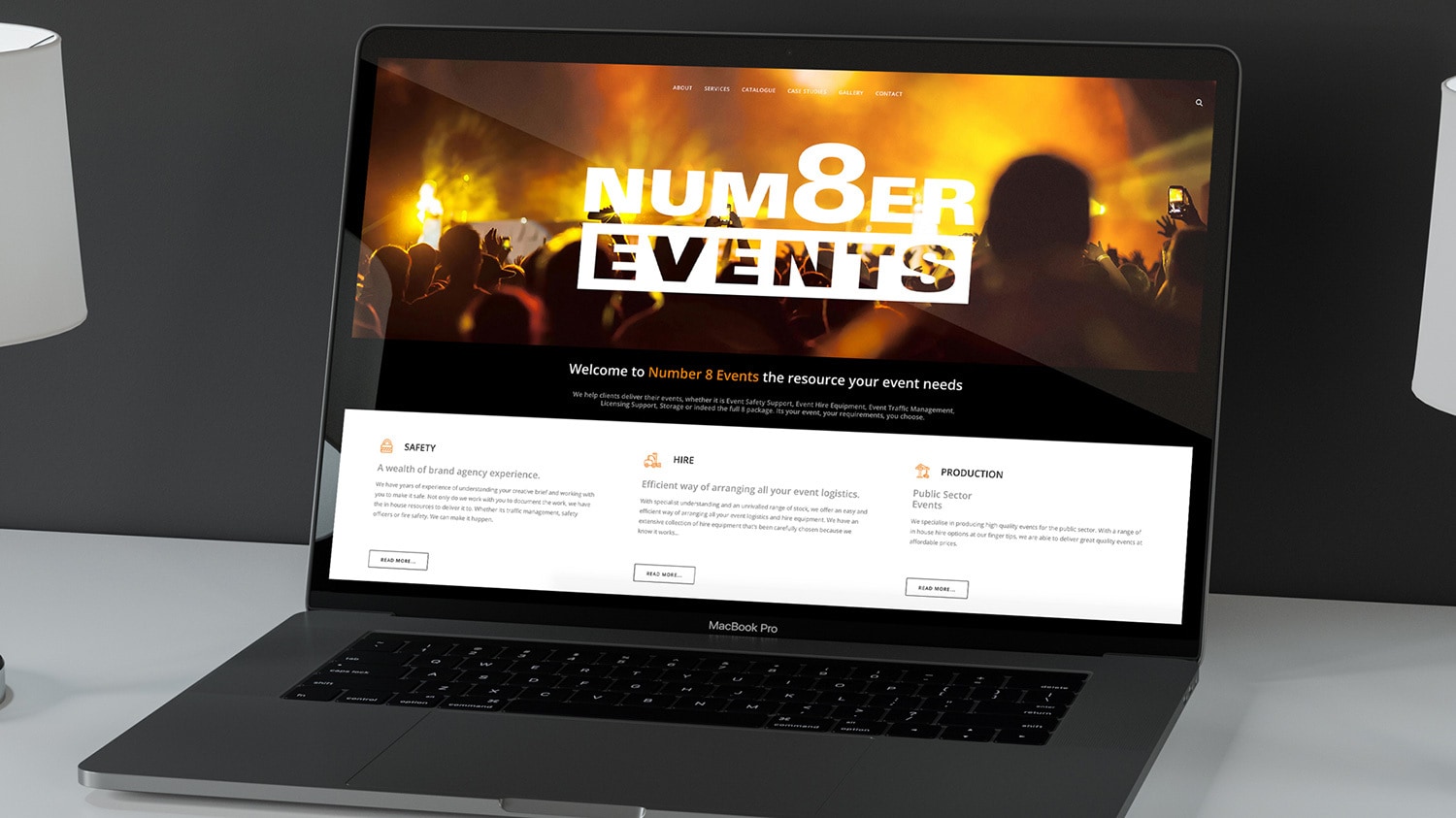 Number 8 Events | Client Portfolio | Right Angle Creative