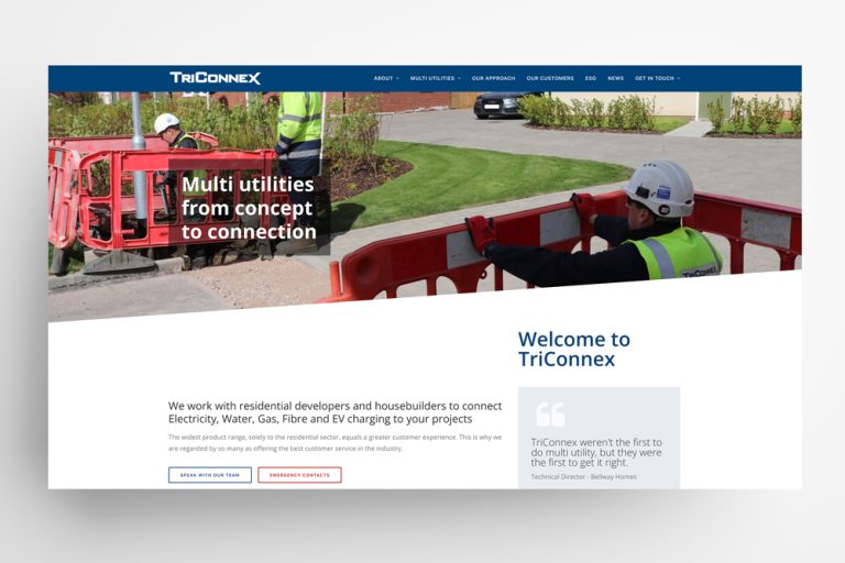 Website | TriConnex - Right Angle Creative Branding & Marketing Design